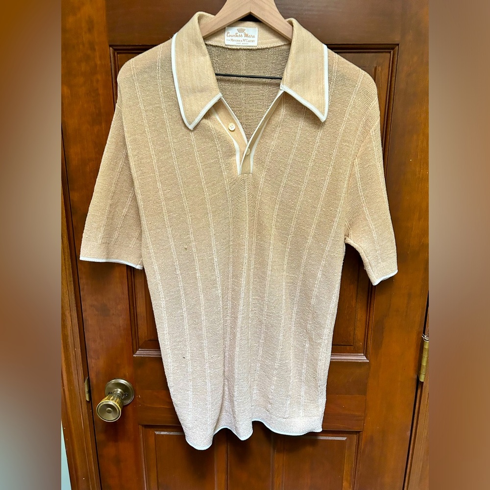 Countess Mara Vtg 60s Men’s Casual Shirt. Size Xl. - Gem